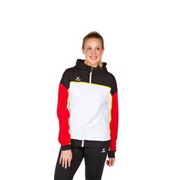 Damen Change By Erima Trainingsjacke mit Kapuze in wei&szlig;/schwarz/rot | Gr.: 40