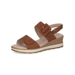 Caprice Sandalette in cognac nubuc | Gr.: 38