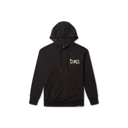 PAS DE MONACO Herren Kapuzenpullover "Pas De Monaco FLORALE-H HOODY", schwarz, Gr. XL, mehrfarbig, 80% Baumwolle, 20% Polyester, Pullover