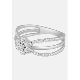 Diamant Exquis Ring aus 585 Wei&szlig;gold mit Diamant | Gr.: 56