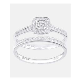Diamant L'&eacute;ternel Ring aus 375 Wei&szlig;gold mit 0.30 Karat Diamant | Gr.: 56