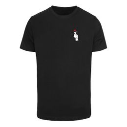 MisterTee Herren T-Shirt "MisterTee Herren Love Sign Tee 2.0", schwarz, Gr. L, unifarben, 100% Baumwolle, Shirts