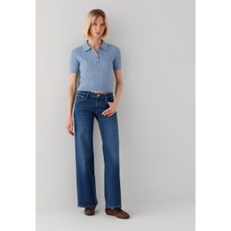 Mavi Damen Weite Jeans "VIVECA", blau, Gr. 28, 87% Baumwolle, 11% Polyester, 2% Elastan, Jeans, Wide Leg Jeans