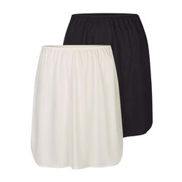 Nina von C. Damen Unterrock "2er Pack Halbrock L&auml;nge 50 cm Elegance", Gr. 50, bunt, Obermaterial: 81% Viskose CV. 19% Polyester PES., R&ouml;cke