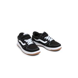Vans Kinder Sneaker "RYLAND LS V", Gr. 29, schwarz-wei&szlig;, Leder, Synthetik, Textil, Schuhe, mit Klett, f&uuml;r Kinder und Jugendliche