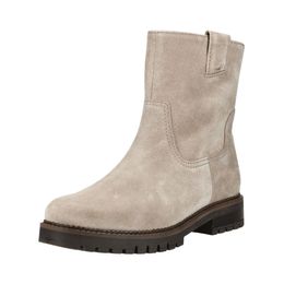 Gabor COMFORT Damen Stiefelette "Gabor Comfort Stiefelette Veloursleder", Gr. 40,5, beige, Veloursleder, Schuhe