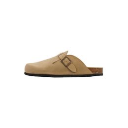 Plakton Leder-Pantoletten Blog Braun | Gr.: 45