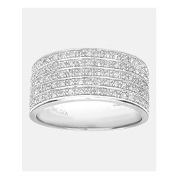Diamant L'&eacute;ternel Eternity-Ring aus 375 Wei&szlig;gold mit Diamant | Gr.: 54