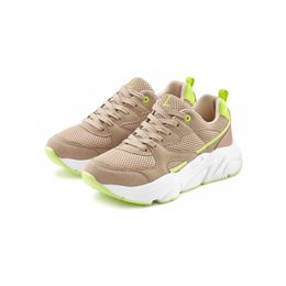 Lascana Sneaker in gelb-beige | Gr.: 41