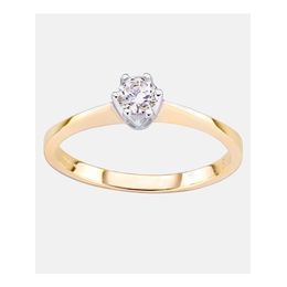 Vanlere Verlobungsring aus 375 Gelbgold mit Zirkonia | Gr.: 53