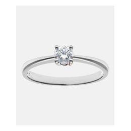 Diamant L'&eacute;ternel Verlobungsring aus 375 Wei&szlig;gold mit 0.25 Karat Diamant | Gr.: 52