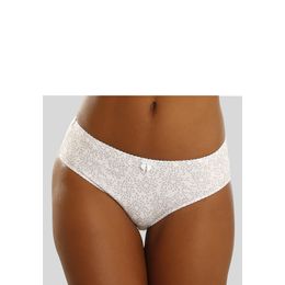 Damen Slip, NUANCE BY LASCANA, Gr. 56, grau, Obermaterial: 95% Baumwolle, 5% Elasthan, Unterhosen, hoch geschnittener Slip, aus Baumwolle, als