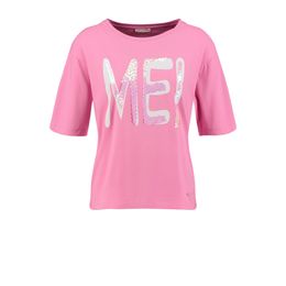 Key Largo T-Shirt 'ME' Damen Gr&ouml;&szlig;e XL hellgrau / rosa