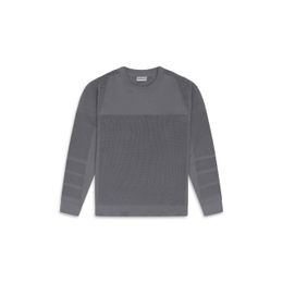883POLICE Herren Rundhalspullover "883 Police CANEY", grau, Gr. XS, unifarben, 100% Baumwolle, Pullover