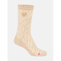 LIEBLINGSST&Uuml;CK LIEBLINGSST&Uuml;CK Damen Langsocken "Lovely Socks "Zoe" - 3er Pack", Gr. 35, beige, Baumwollmischung, Socken, mit Baumwoll-Anteil