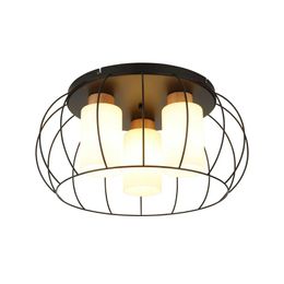 Globo Lighting Deckenleuchte schwarz Ma&szlig;e (cm): H: 25 &Oslash;: 50 &raquo; H&ouml;ffner