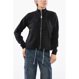 John Richmond Synthetisches STELET Sweatshirt mit Kordelzug in Schwarz