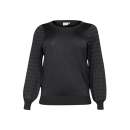 Kaffe CURVE Sweater 'KC Lini' female size XXL Black
