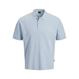 Jack & Jones JACK & JONES Herren Poloshirt "JPRBLAWESTON SS POLO"chambray blau detail:solid, Gr. XS, unifarben, Jersey, Obermaterial: 100% Baumwolle, Shirts, mit