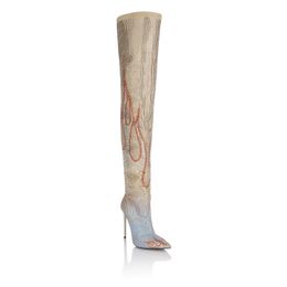 Philipp Plein Overknee-Stiefel Flame