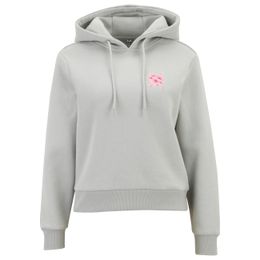 MISS TEE Damen Kapuzensweatshirt "Miss Tee Self Love Club Hoody", grau, Gr. XS, bedruckt, 65% Baumwolle, 35% Polyester, Sweatshirts