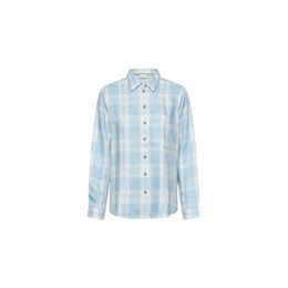 Camel Active Langarmbluse in soft blue check | Gr.: XXL