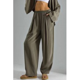 Weite gefaltete Hose