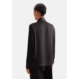 Seidensticker Damen Klassische Bluse, schwarz, Gr. 54, gestreift, 75% Acetat, 25% Polyester, Blusen, Tunika Gestreift