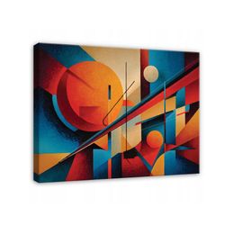 WALLARENA Leinwandbild Abstrakt in Orange | Gr.: 60 x 40 cm