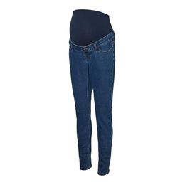 MAMALICIOUS mama licious Umstandsjeans mit Slim Fit in Dark Blue Denim | Gr.: W28/L32