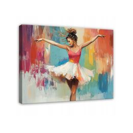 WALLARENA Leinwandbild Frau in Bunt | Gr.: 120 x 80 cm