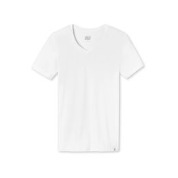 Schiesser T-Shirt Long Life Soft in Wei&szlig; | Gr.: 7