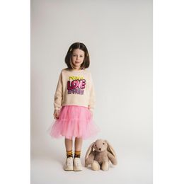 SATURNDAY Baumwoll/T&uuml;ll Statement Kleid in Rosa | Gr.: 98