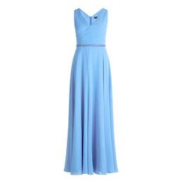 Vera Mont Abendkleid mit Plissee in Paris Blue | Gr.: 42