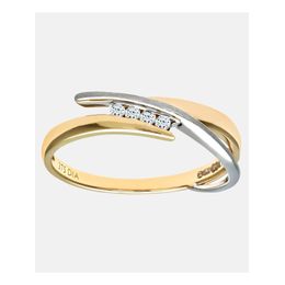 Diamant L'&eacute;ternel Ring aus 375 Gelbgold mit Diamant | Gr.: 50