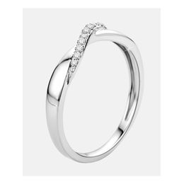 Diamant L'&eacute;ternel Ring aus 375 Wei&szlig;gold mit Diamant | Gr.: 56