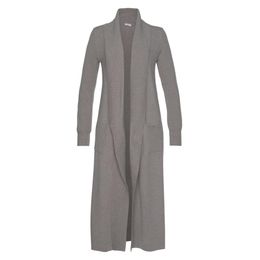 Lascana Longstrickjacke in grau-meliert | Gr.: 36-38