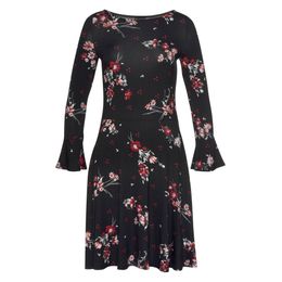 Laura Scott Jerseykleid in schwarz-gemustert | Gr.: 38