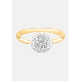 Diamant Exquis Ring aus 375 Gelbgold mit Diamant | Gr.: 58