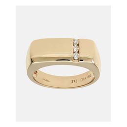 Diamant L'&eacute;ternel Ring aus 375 Gelbgold mit Diamant | Gr.: 56