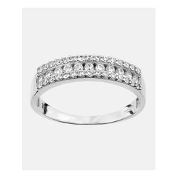Diamant L'&eacute;ternel Eternity-Ring aus 375 Wei&szlig;gold mit Zirkonia | Gr.: 50