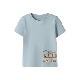 name it T-Shirt 'NBMJANICK' Gr&ouml;&szlig;e 74 taubenblau / schoko / pastellgr&uuml;n / schwarz