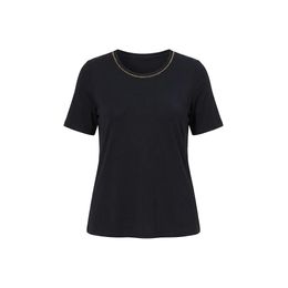 Ulla Popken Shirt in schwarz | Gr.: 50-52