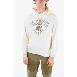 JAMES HARDEN x Neil Barrett Easy Fit Hoodie mit aufgedrucktem Logo in Beige
