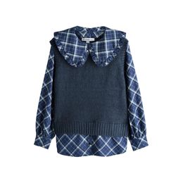 next Bluse Damen Gr&ouml;&szlig;e XXL/XXXL blau / navy / wei&szlig;