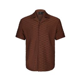 SikSilk Short Sleeve Shirt in brown | Gr.: XS