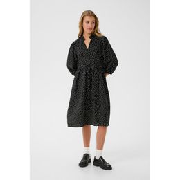 Kaffe Kleid KArea Regular fit in Black W. Chalk Dot | Gr.: 42