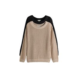 The Set Pullover Damen Gr&ouml;&szlig;e XS creme / schwarz