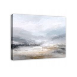 WALLARENA Leinwandbild Abstrakt in Grau | Gr.: 60 x 40 cm