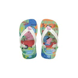 Havaianas Kinder-Flip-Flops mit Gummiband &ndash; N Baby Peppa Pig Wei&szlig; | Gr.: 21